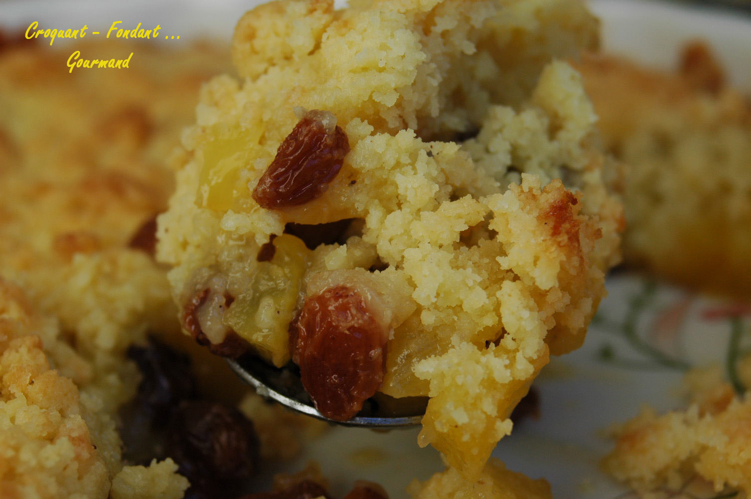 Crumble à l'ananas - Croquant Fondant Gourmand