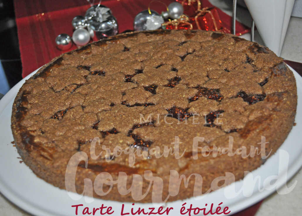 Tarte Linzer étoilée - Croquant Fondant Gourmand