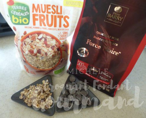 Cookies au chocolat et muesli fruité - Croquant Fondant Gourmand