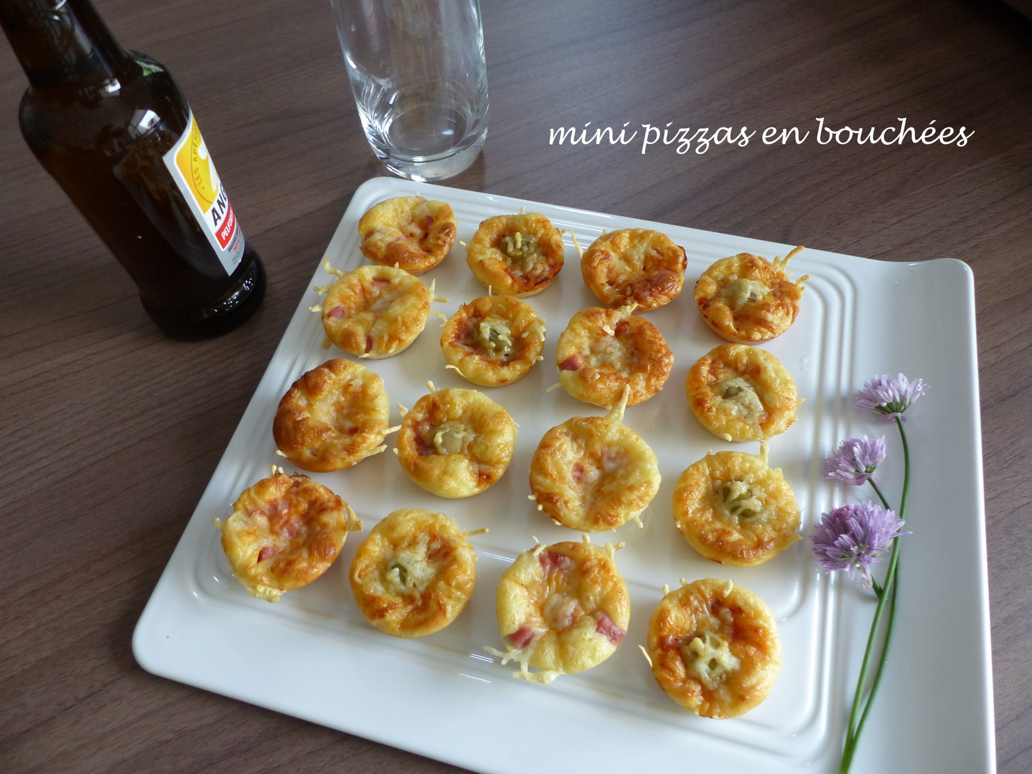 mini pizzas en bouchées - Croquant Fondant Gourmand