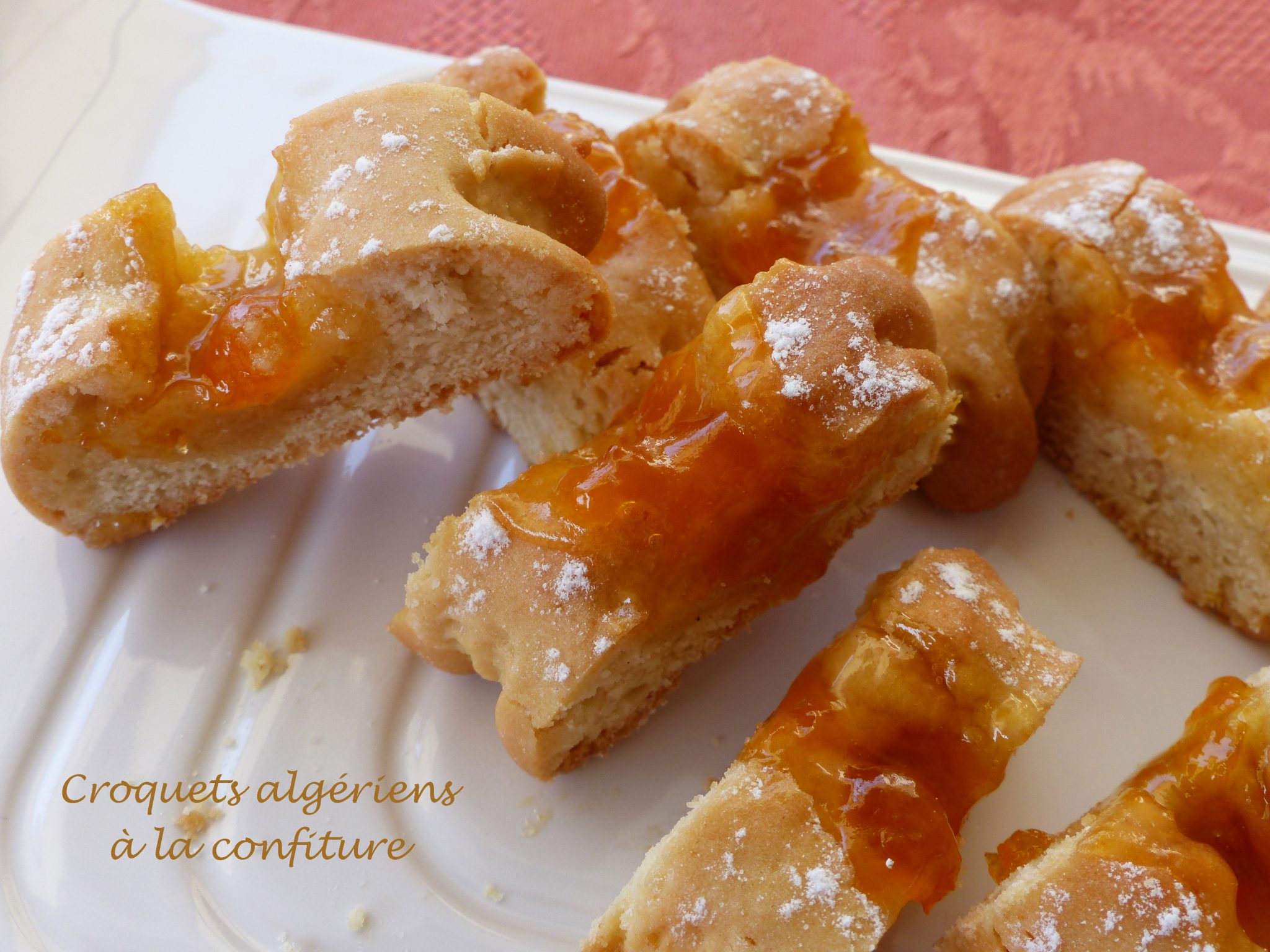 Croquets algériens à la confiture - Croquant Fondant Gourmand