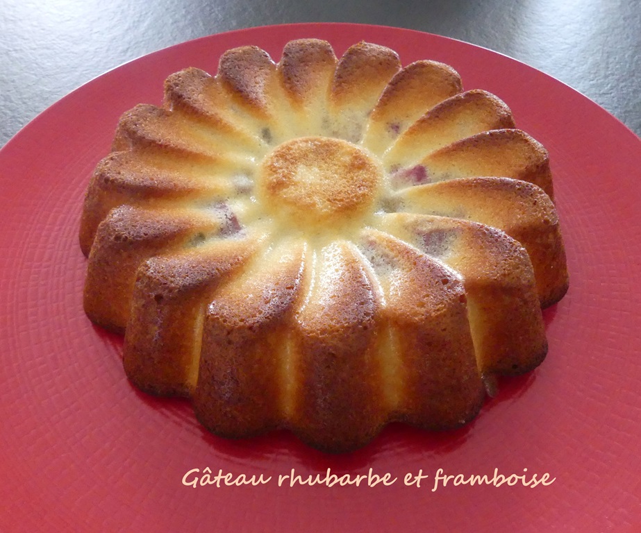 Gâteau rhubarbe et framboise * - Croquant Fondant Gourmand