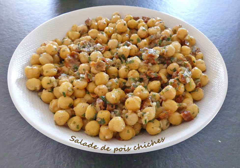Salade de pois chiches * - Croquant Fondant Gourmand