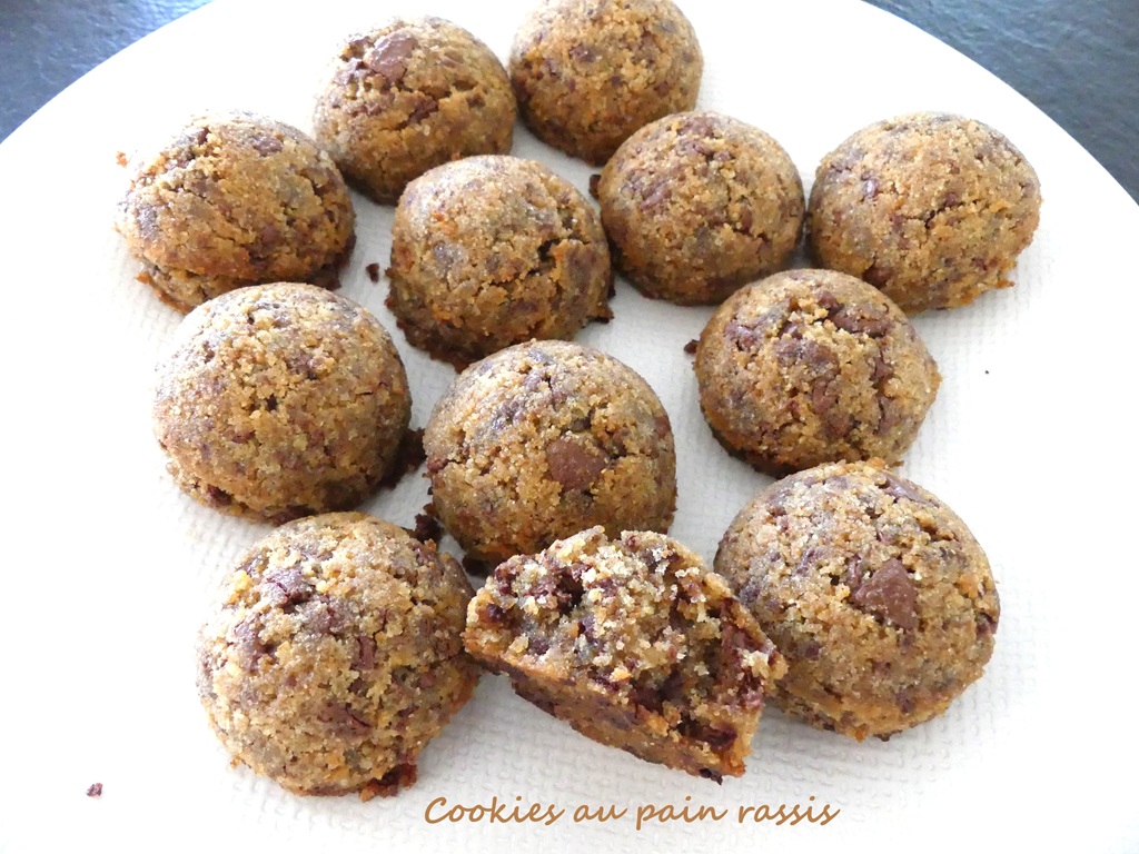 Cookies au pain rassis *- Foodista challenge # 121 - Croquant Fondant ...